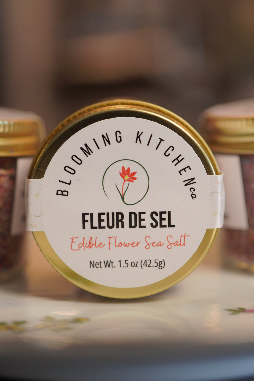 Fleur De Sel Edible Flower Sea Salt – Blooming Kitchen Co